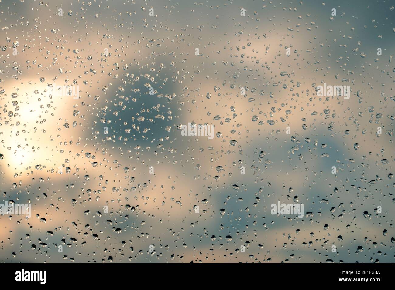 Water drops on a window pane, Abstract background. Graphic sources ...