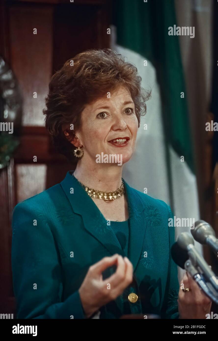 Washington, DC., USA. June 14,1996President of Ireland Mary Robinson ...