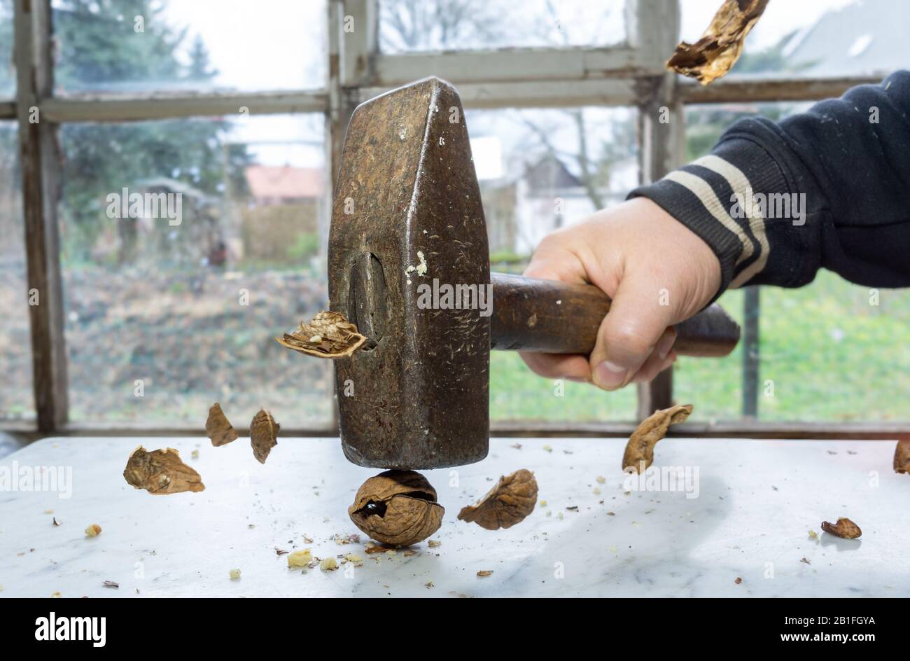 You do not use a sledgehammer to crack a nut hi-res stock photography ...