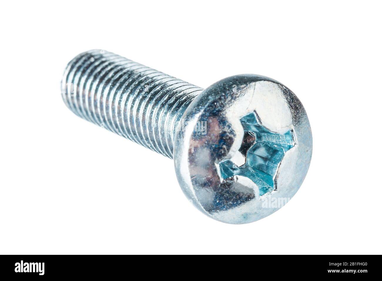 metal bolt isolated on white background. creative photo Stock Photo - Alamy