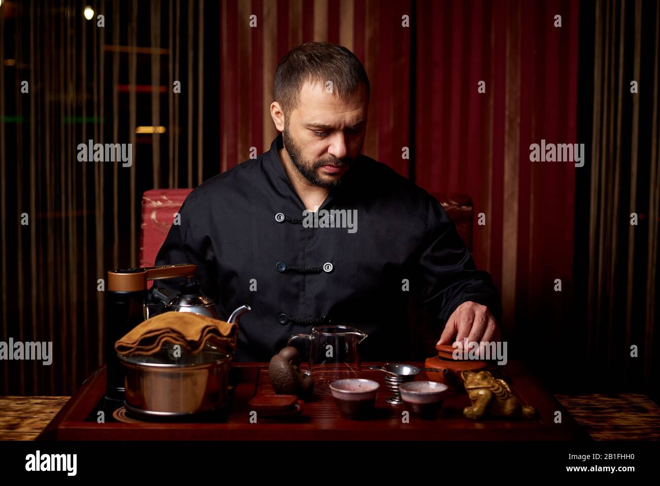Tea ceremony. The traditional way of making tea Stock Photo - Alamy