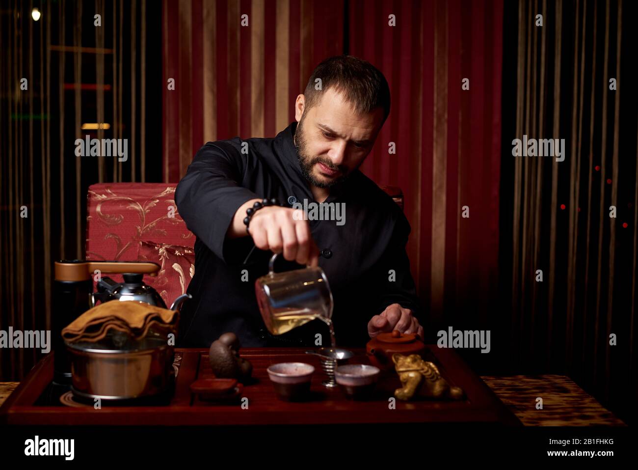 Tea ceremony. The traditional way of making tea Stock Photo - Alamy