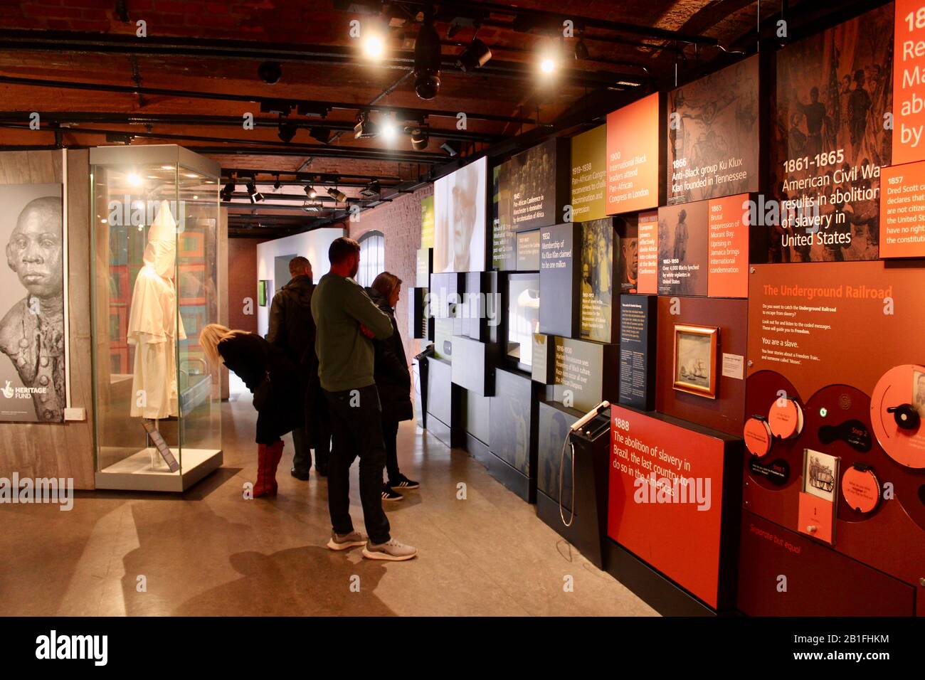At the international slavery museum at the royal albert dock hi-res ...