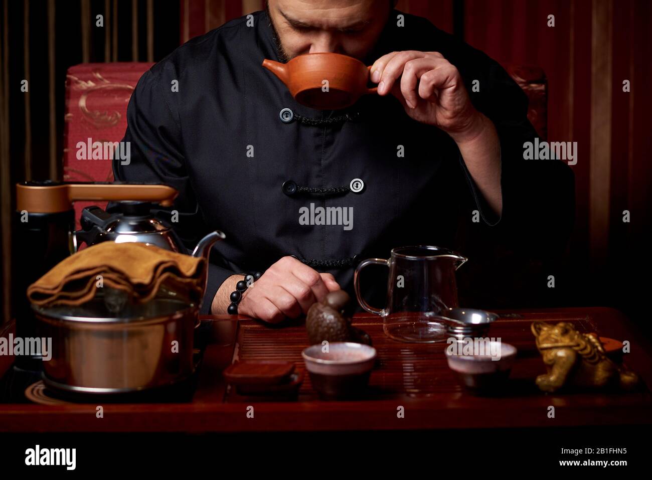 Tea ceremony. The traditional way of making tea Stock Photo - Alamy