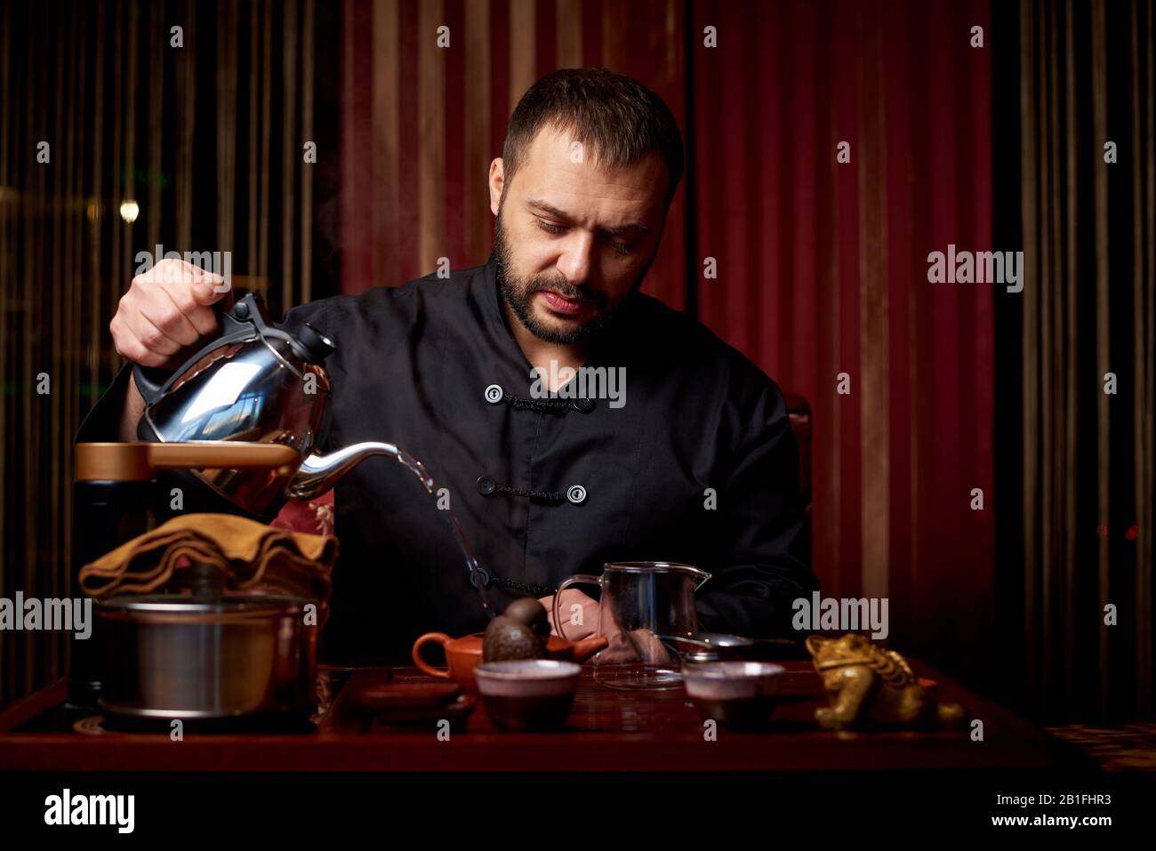 Tea ceremony. The traditional way of making tea Stock Photo - Alamy