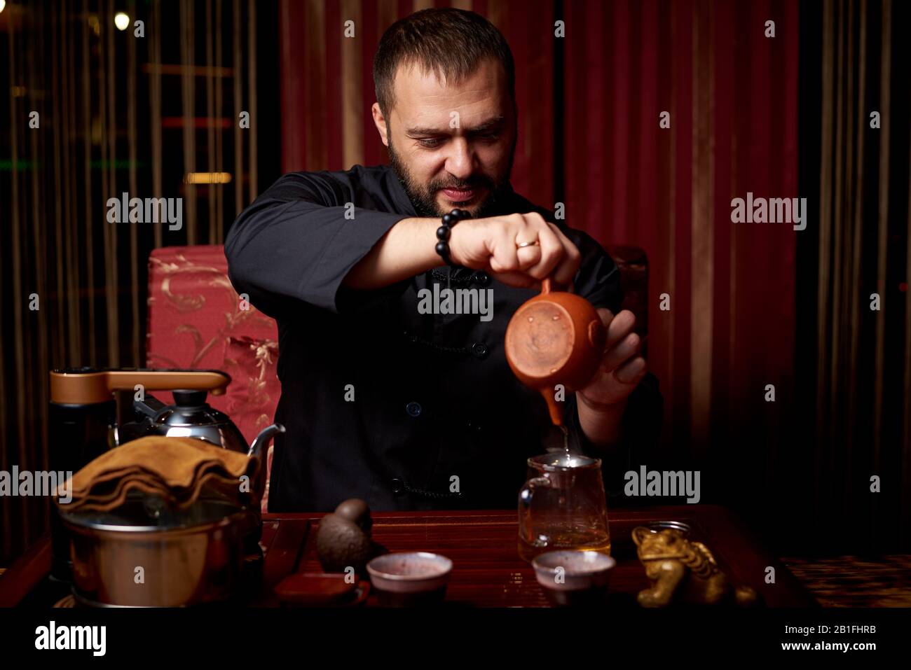 Tea ceremony. The traditional way of making tea Stock Photo - Alamy