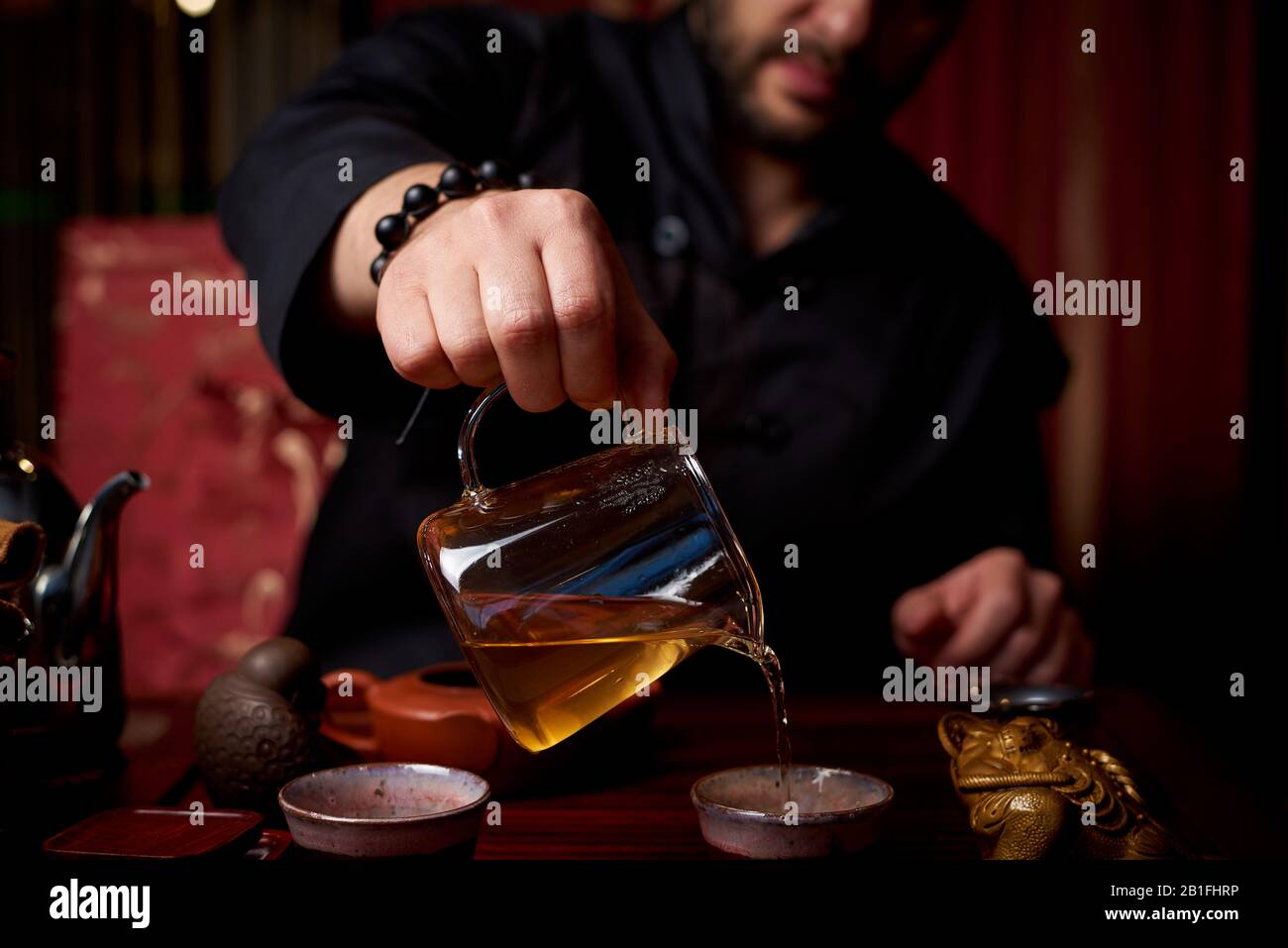 Tea ceremony. The traditional way of making tea Stock Photo - Alamy