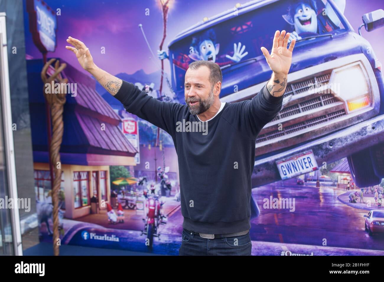 Fabio Volo Photocall of the film produced by Disney Pixar "Onward ...