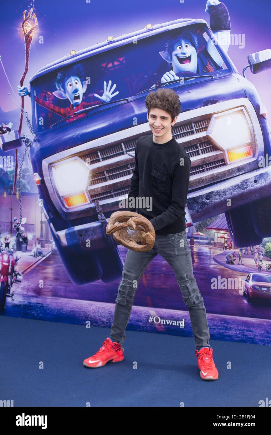 Favij, italian youtuber Photocall of the film produced by Disney Pixar ...