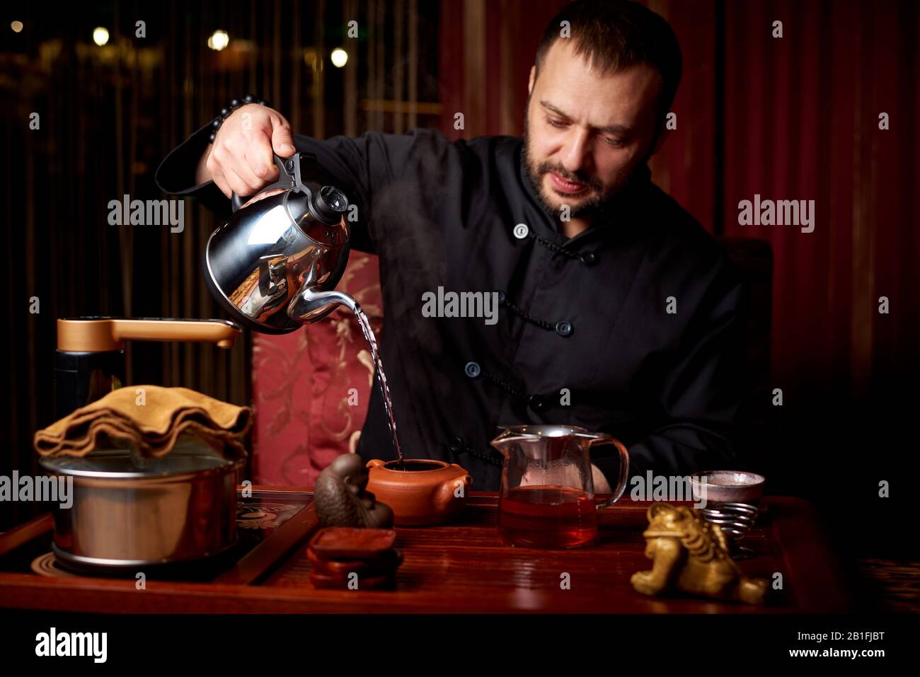 Tea ceremony. The traditional way of making tea Stock Photo - Alamy