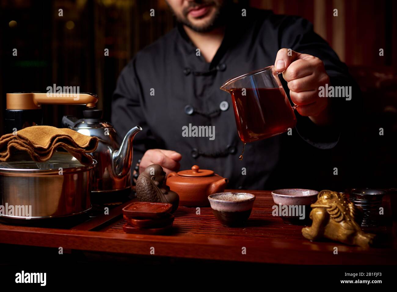 Tea ceremony. The traditional way of making tea Stock Photo - Alamy