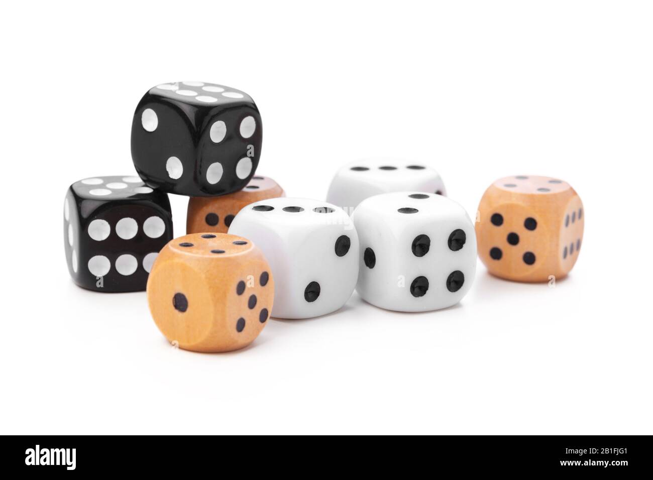 dice isolated on white background. creative photo Stock Photo - Alamy