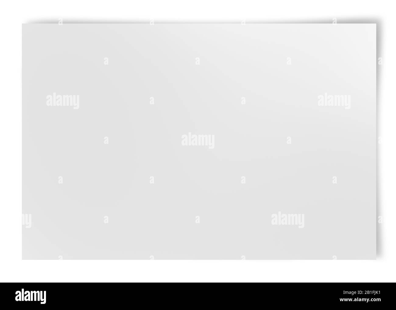White Paper sheet isolated on white background Stock Photo - Alamy
