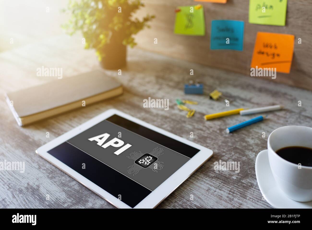 API application programming interface. Internet and technology concept ...