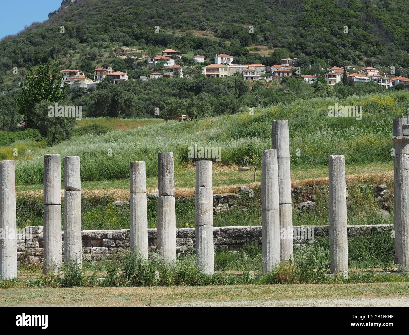 Remains at Ancient Messene, Ithomi, Messini, Messenia, Peloponnese ...