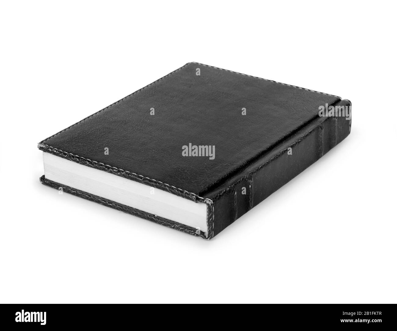 old black book on a white background Stock Photo - Alamy