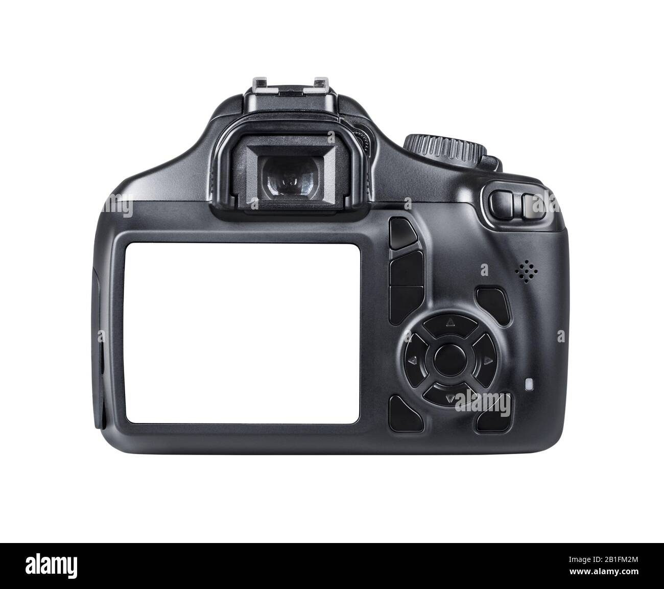 DSLR camera isolated on white background Stock Photo - Alamy