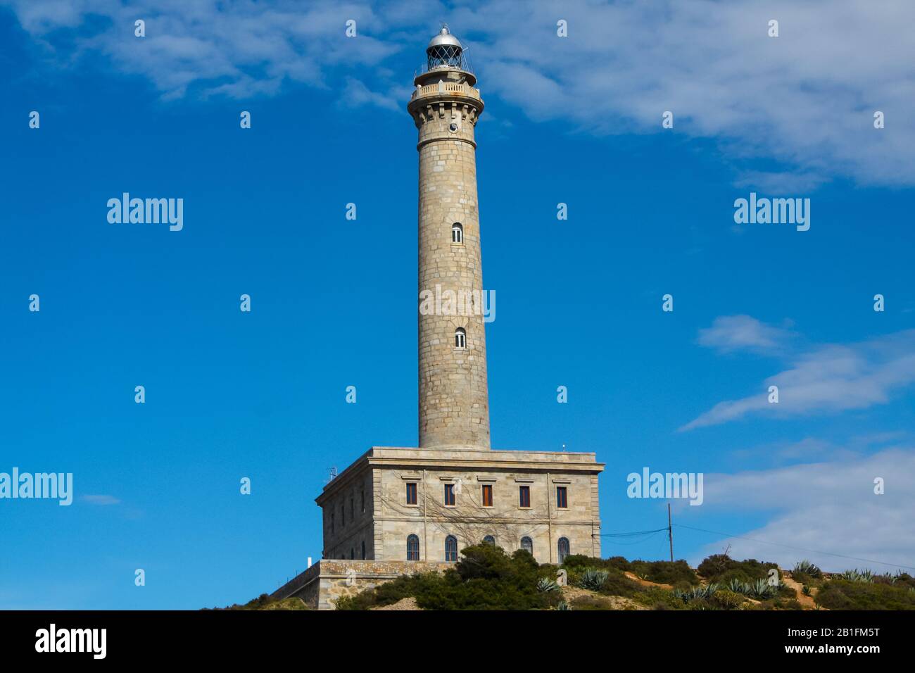 lighthouse in the mediterranean coast Stock Photo - Alamy