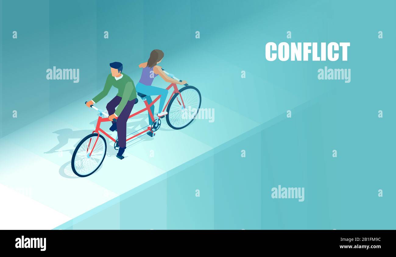 Opposite direction couple hi-res stock photography and images - Alamy