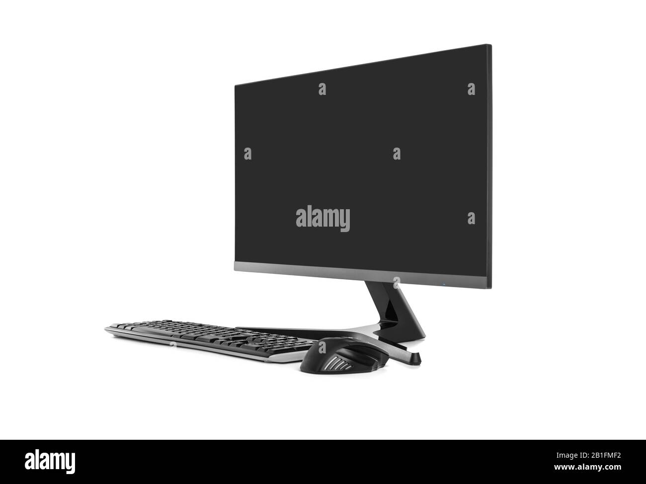 Desktop PC on white background Stock Photo - Alamy