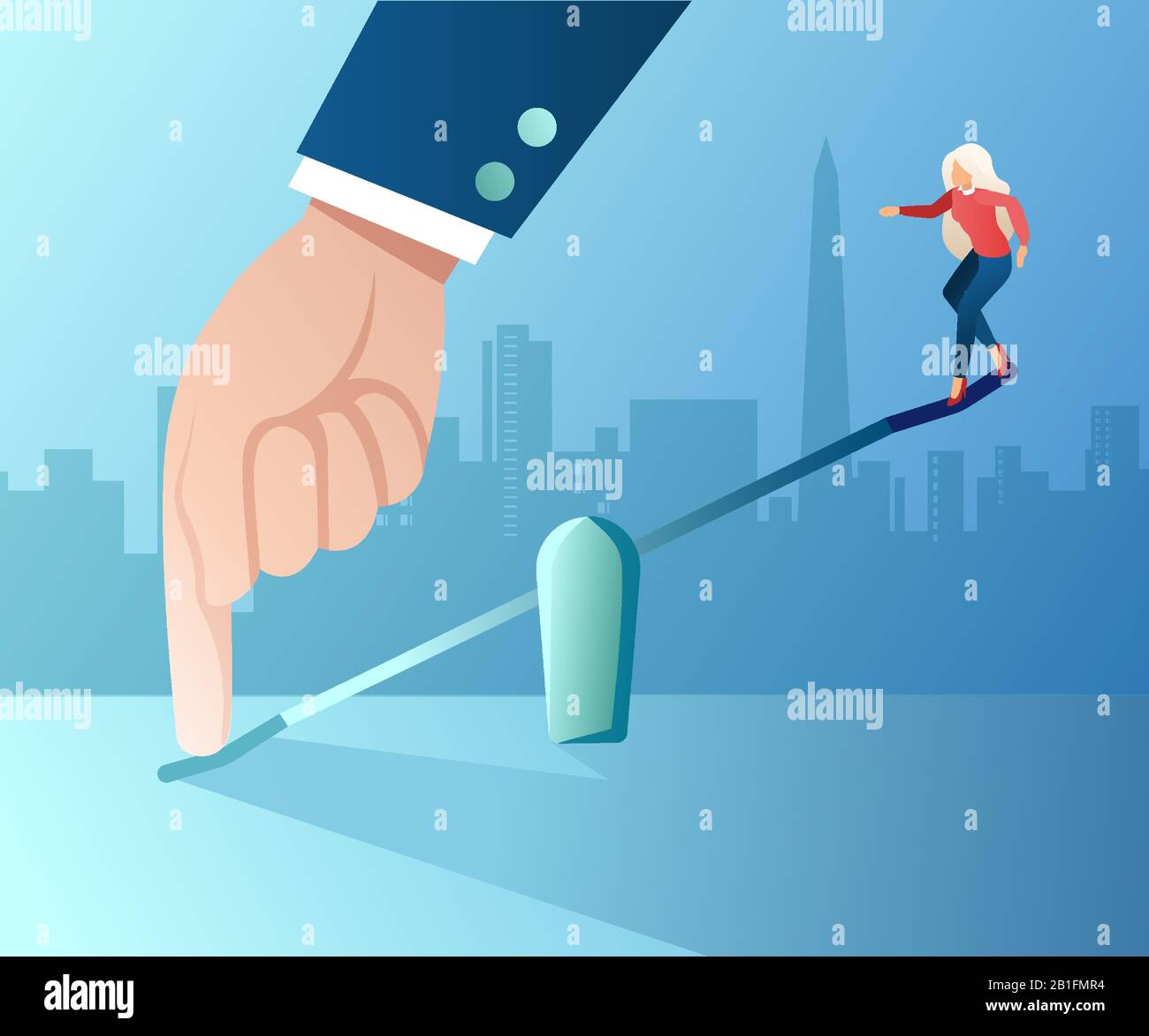 Woman gender equality work Stock Vector Images - Alamy