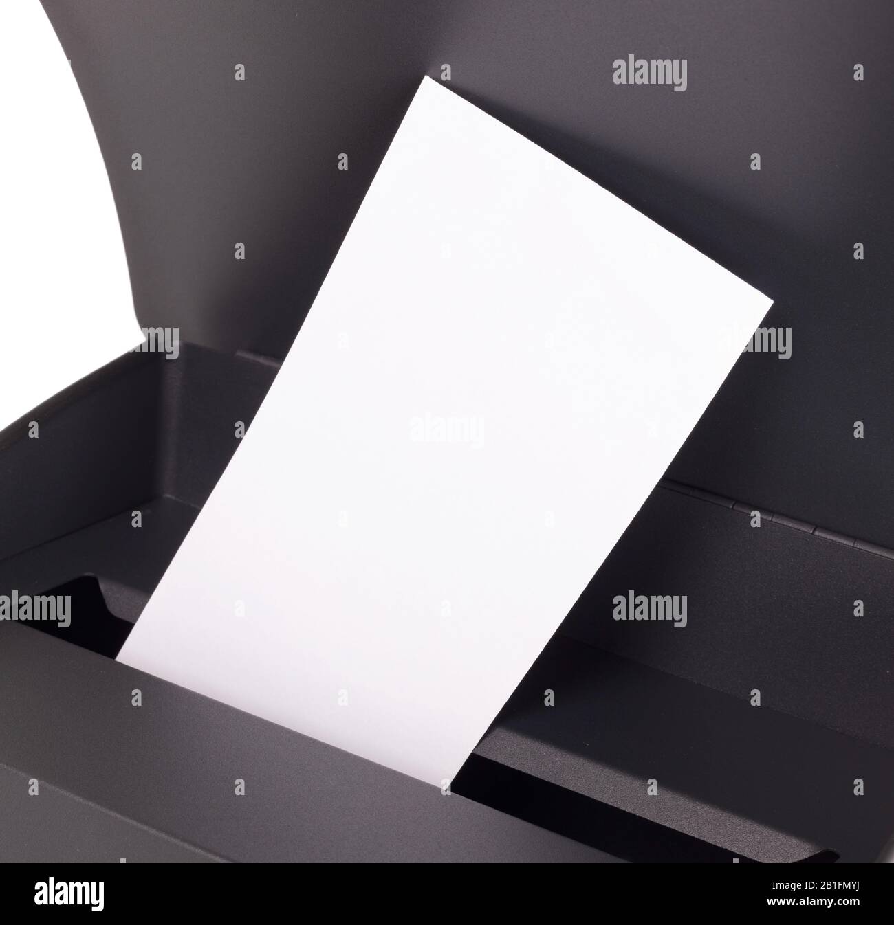 Modern letter-box isolated on a white background Stock Photo - Alamy