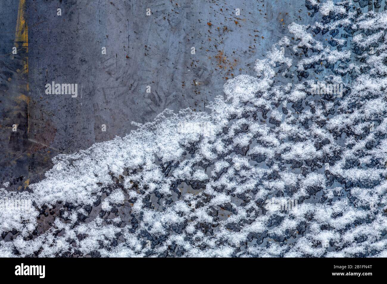 Close up shot of surface of wall with snow texture for background or ...