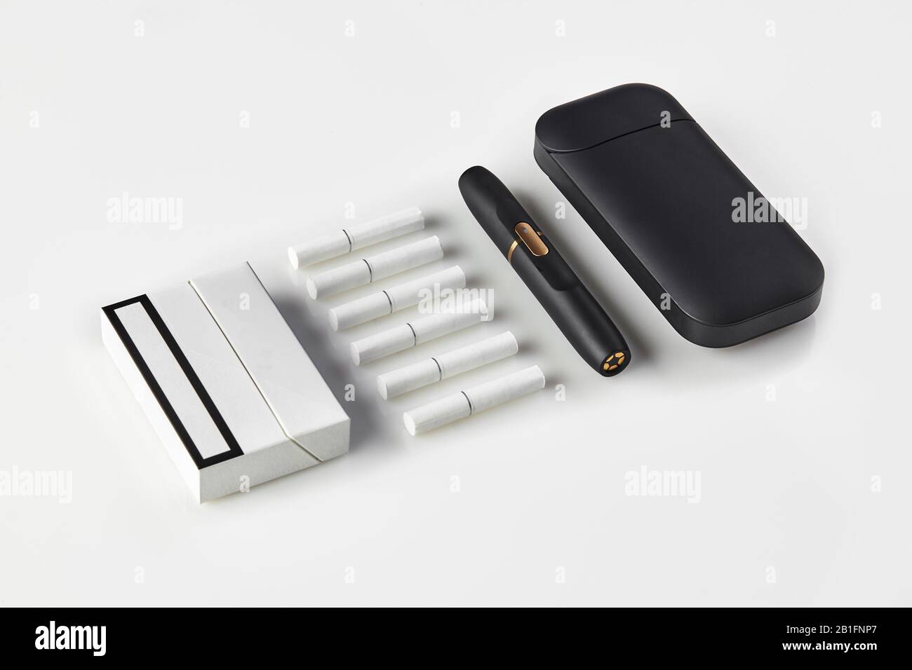 New generation black electronic cigarette and battery, one pack and six ...
