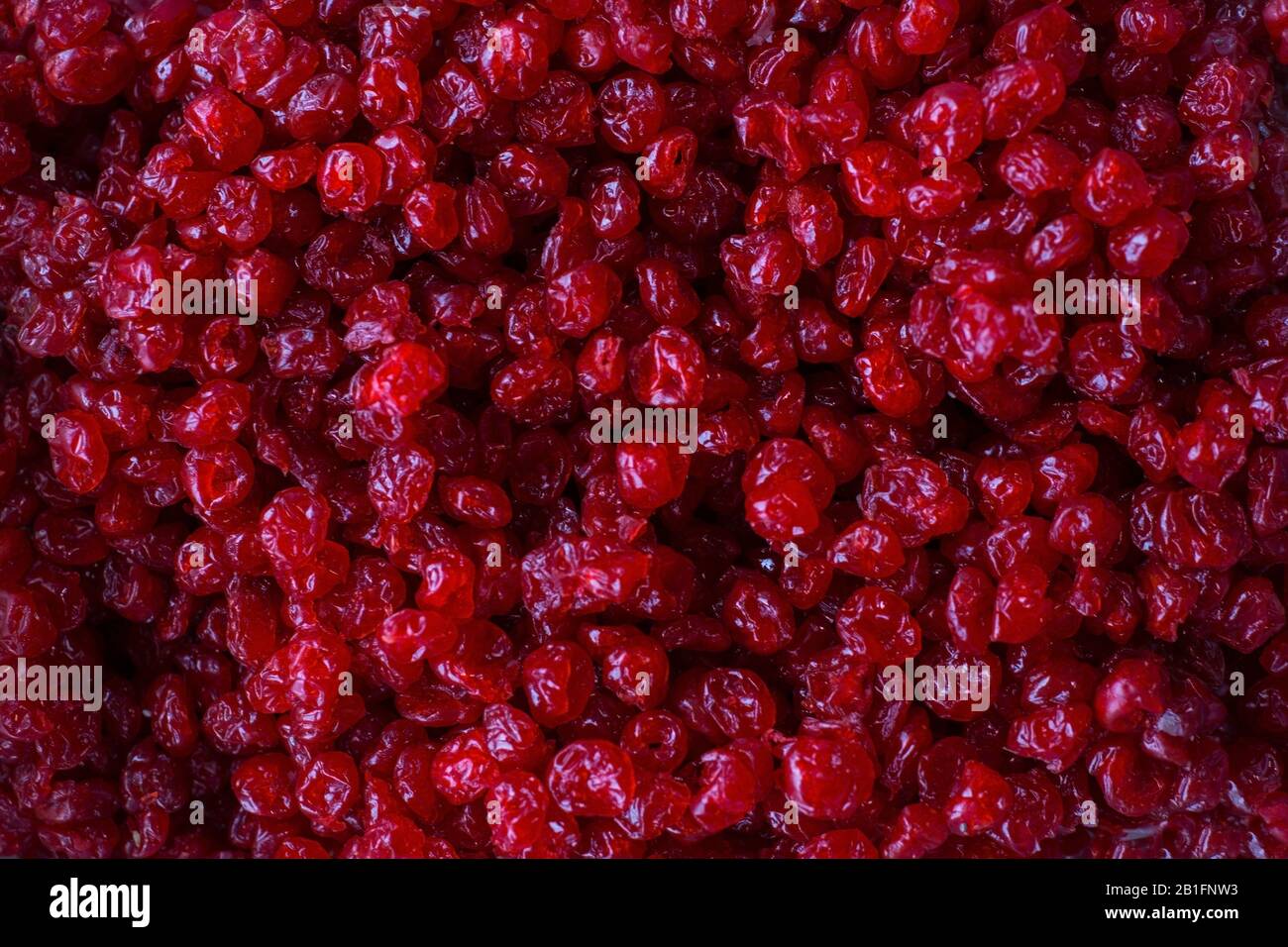 collection cranberries background top view, texture of red berries ...
