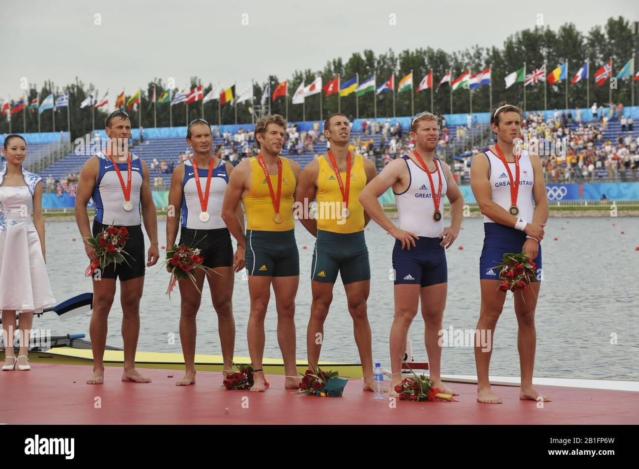 David crawshay and scott breean gold medalist mens double sculls hi-res ...