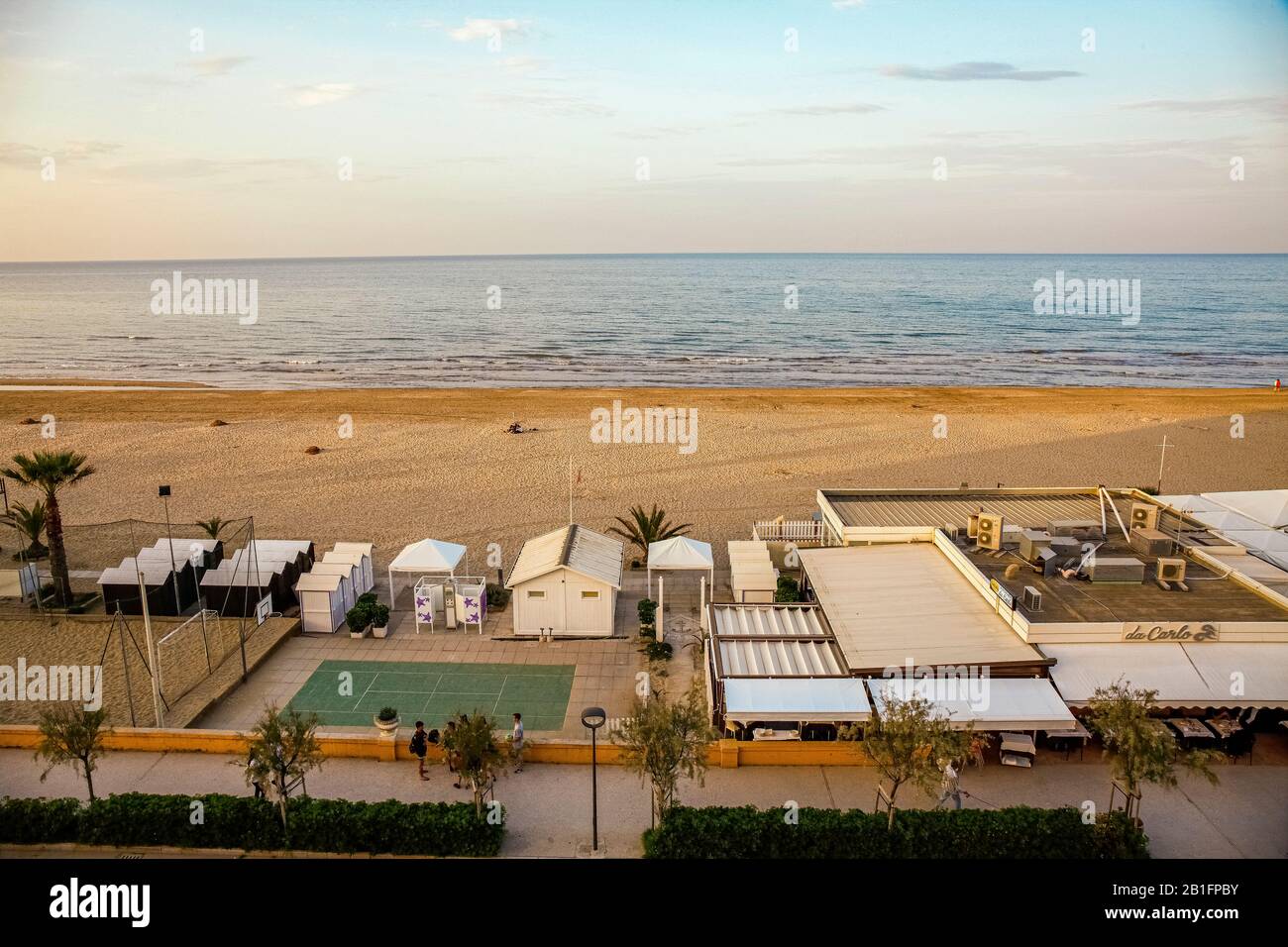 Italy Marche Senigallia - View of the Beach and the adriatic Coast ...