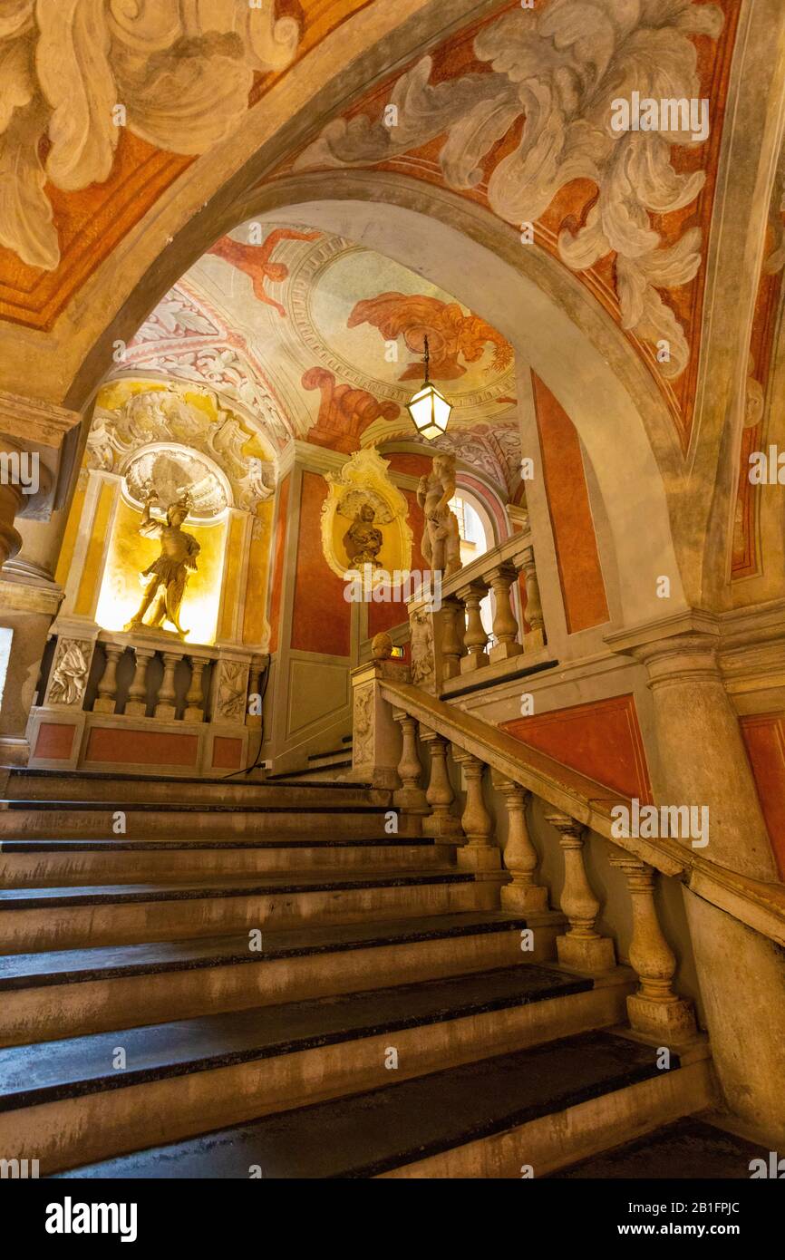 Staircase, Lascaris Palace, Nice, South of France Stock Photo - Alamy