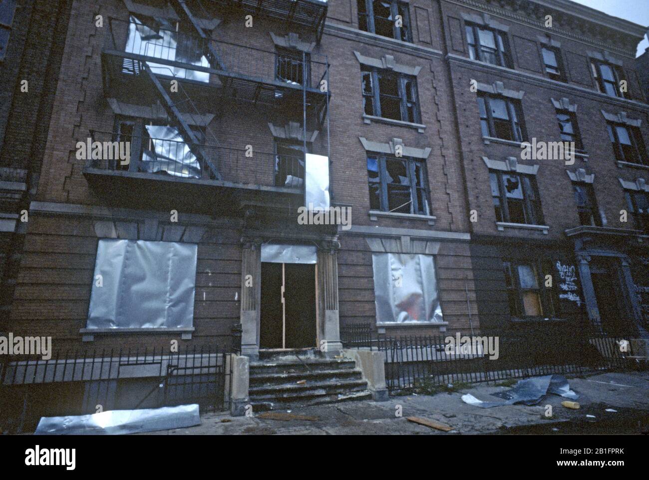 Abandoned tenement block in South Bronx, New York City Stock Photo - Alamy