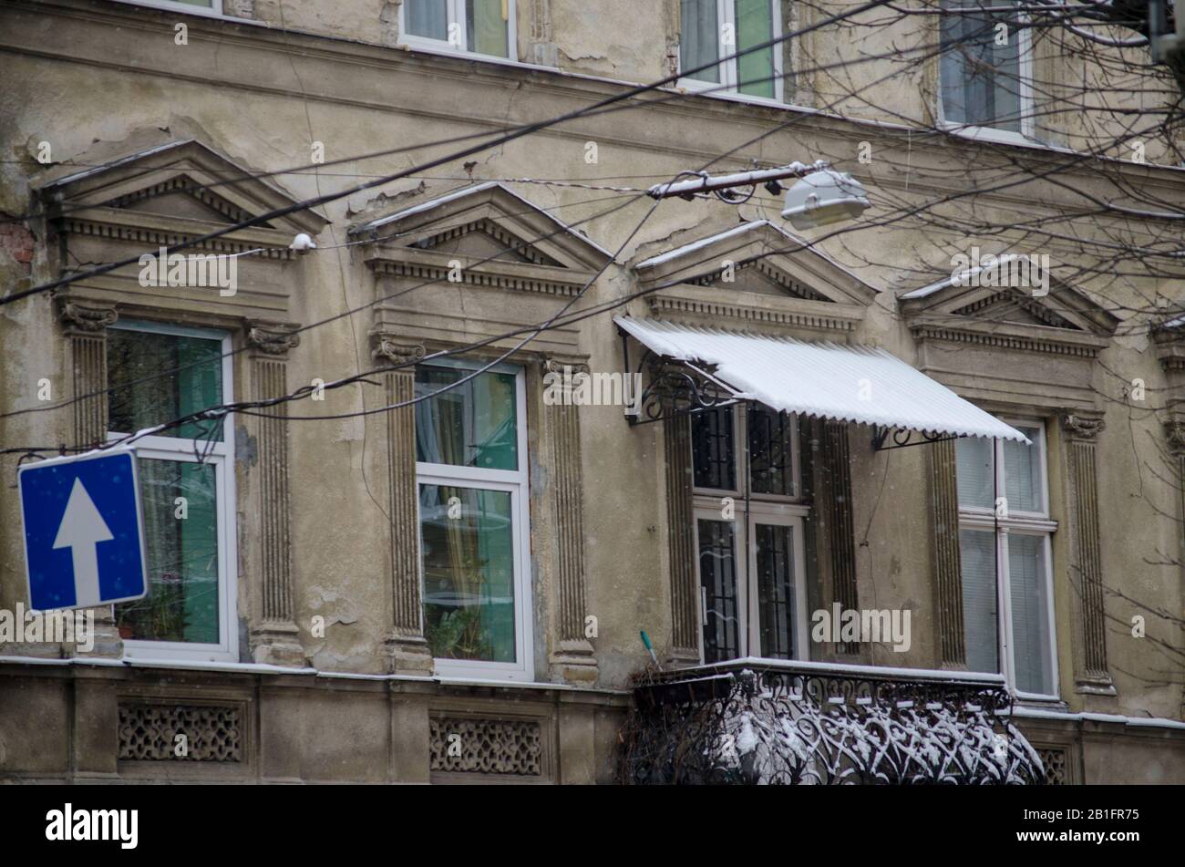 Historical Buildings in Lviv Stock Photo - Alamy