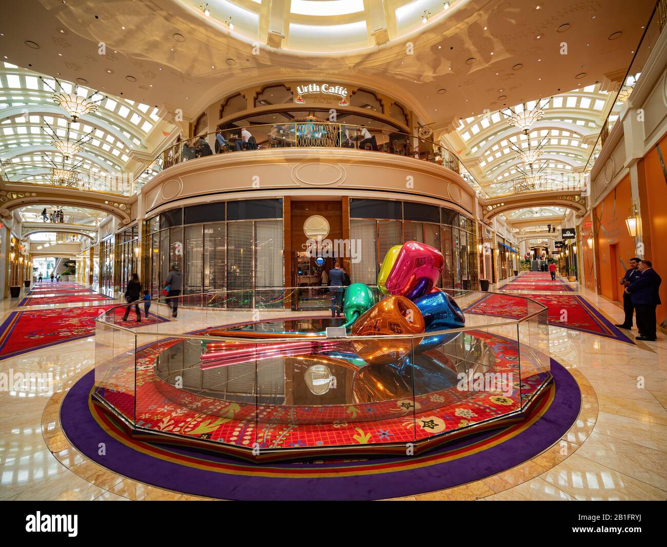 Las Vegas, FEB 1: Interior view of the Wynn Plaza Shops on FEB 1, 2020 ...