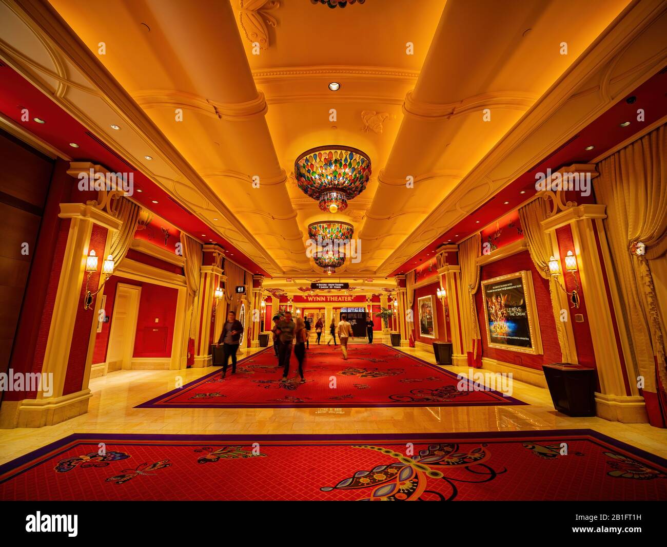 Las Vegas, FEB 1: Interior view of the Wynn Casino on FEB 1, 2020 at ...