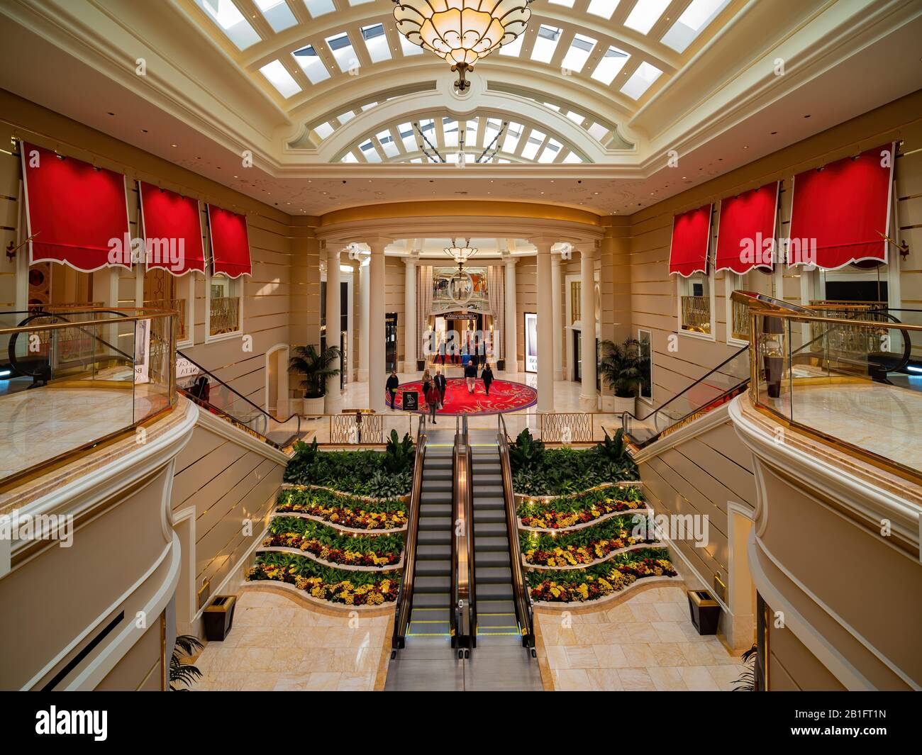 Las Vegas, FEB 1: Interior view of the Wynn Plaza Shops on FEB 1, 2020 ...
