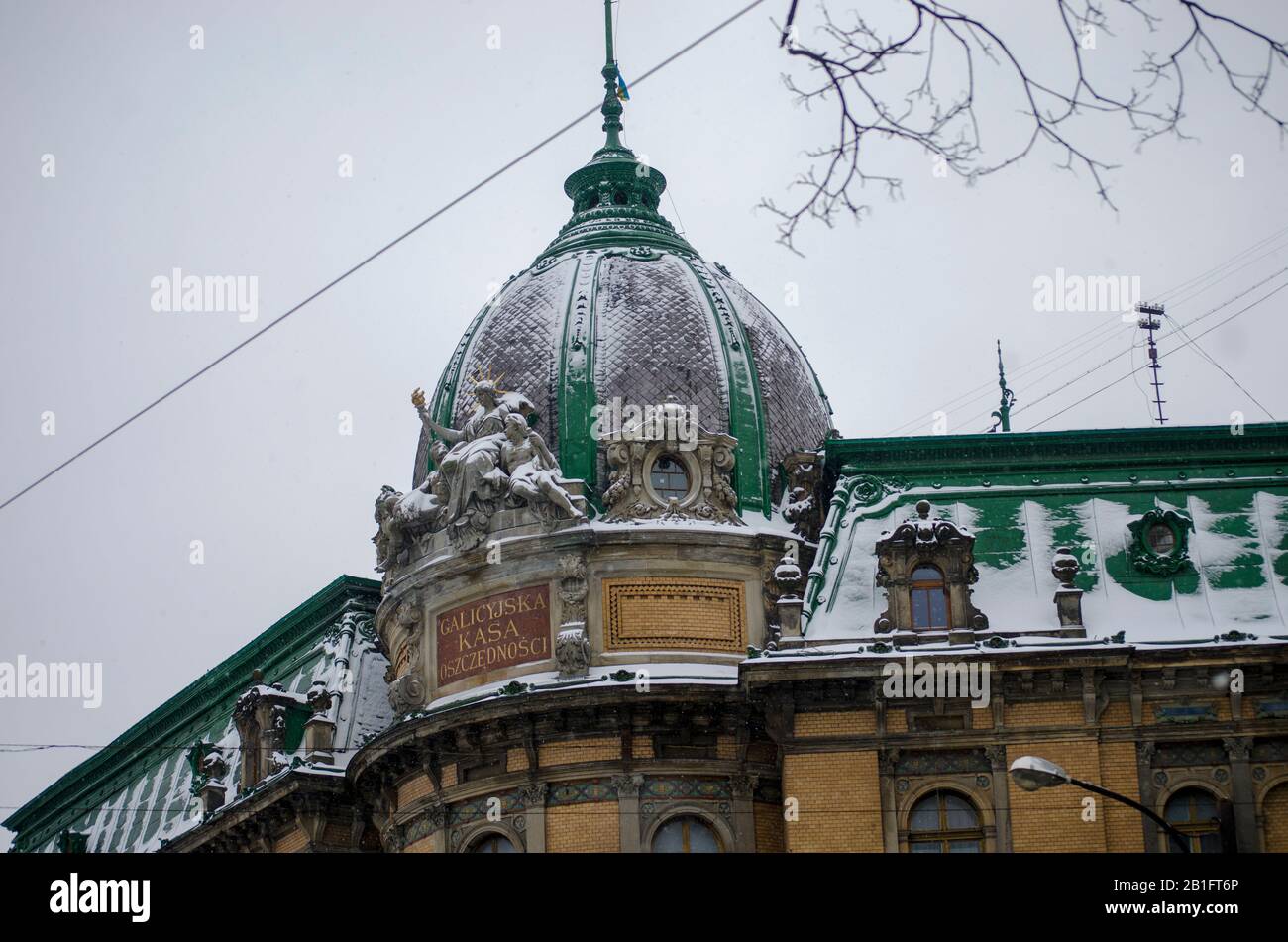 Historical Buildings in Lviv Stock Photo - Alamy