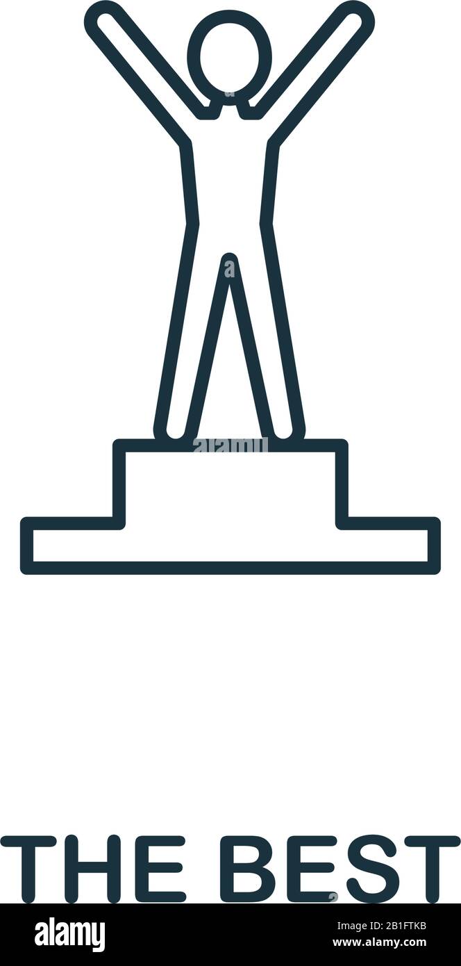 The Best icon from success collection. Simple line element The Best ...
