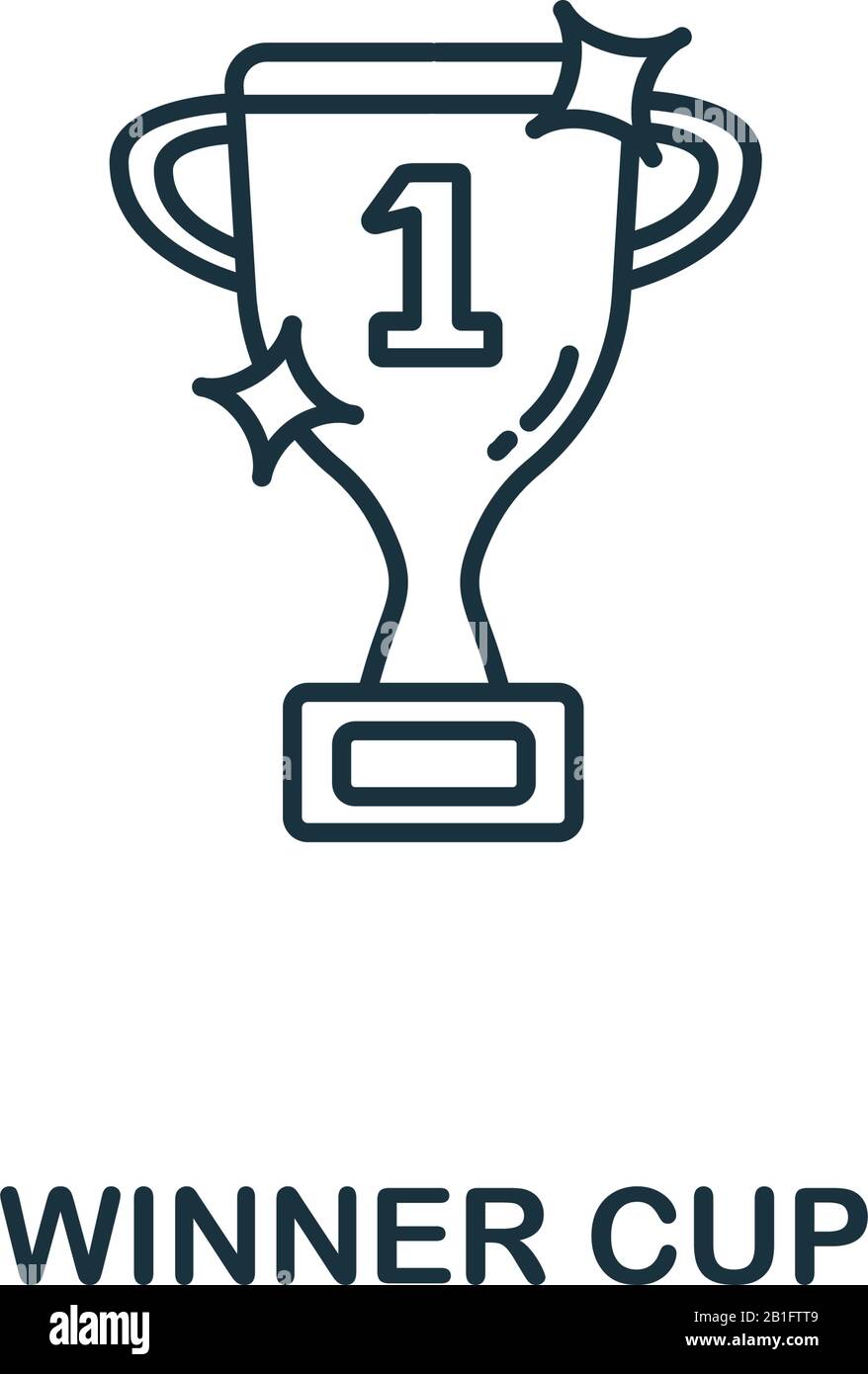 Winner Cup icon from success collection. Simple line element Winner Cup ...