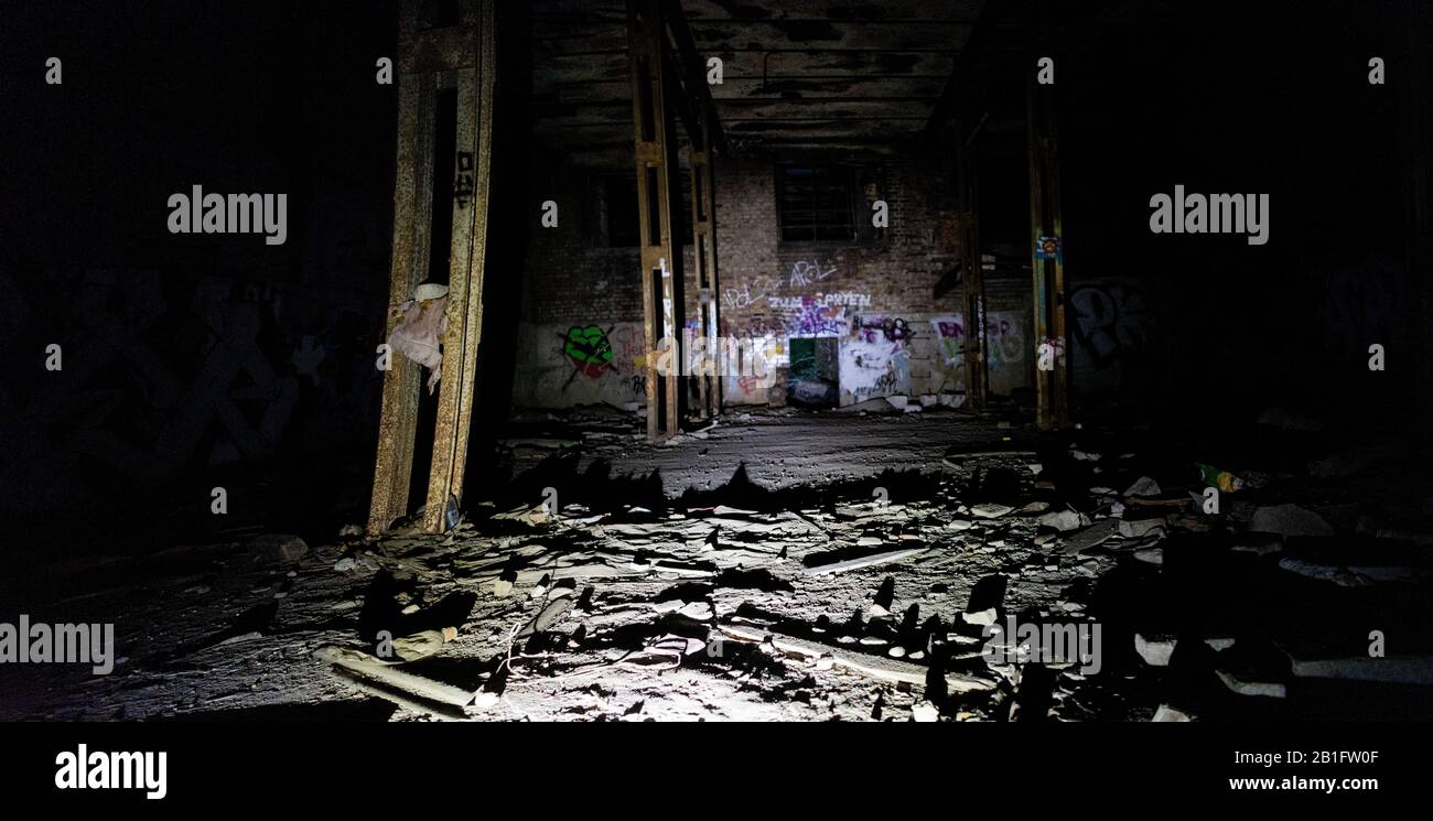 Abandoned Factory Night