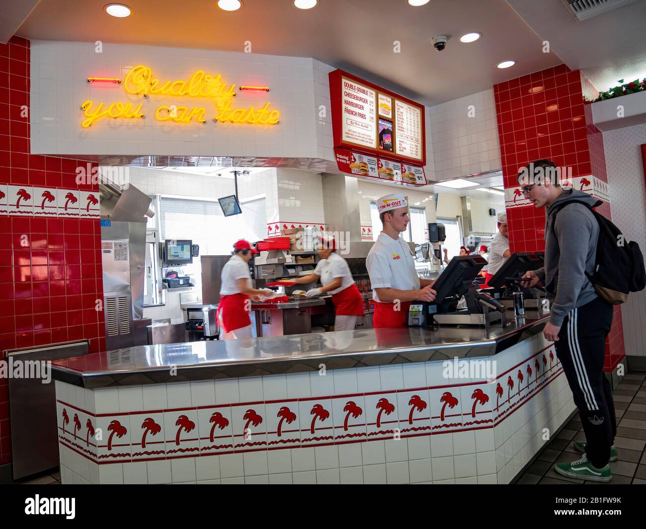 In n out burger interior hi-res stock photography and images - Alamy