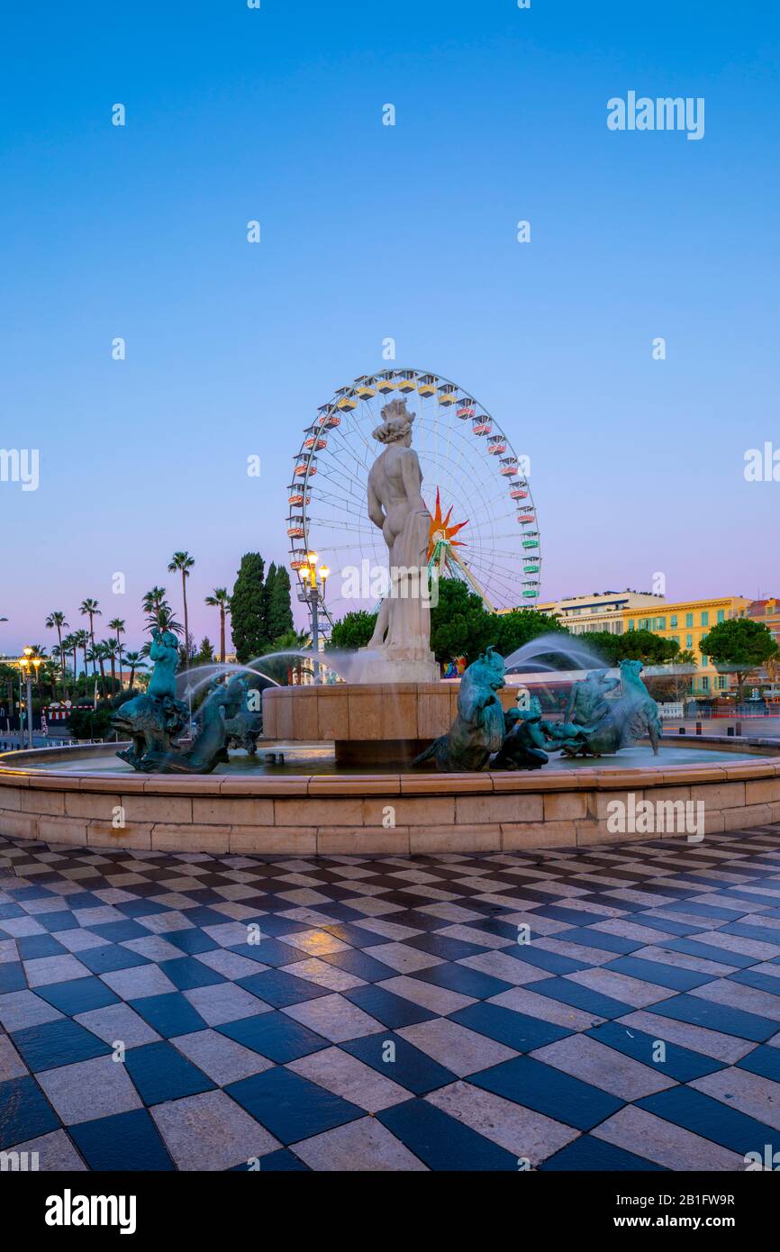 Statue of Apollo at Place Massena, Nice, South of France Stock Photo ...