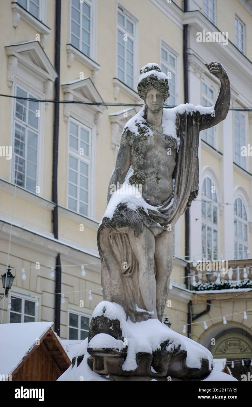 Winter in Lviv Stock Photo - Alamy