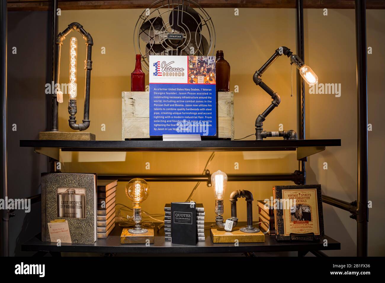 Las Vegas, FEB 14: Interior view of the Mob Museum on FEB 14, 2020 at ...