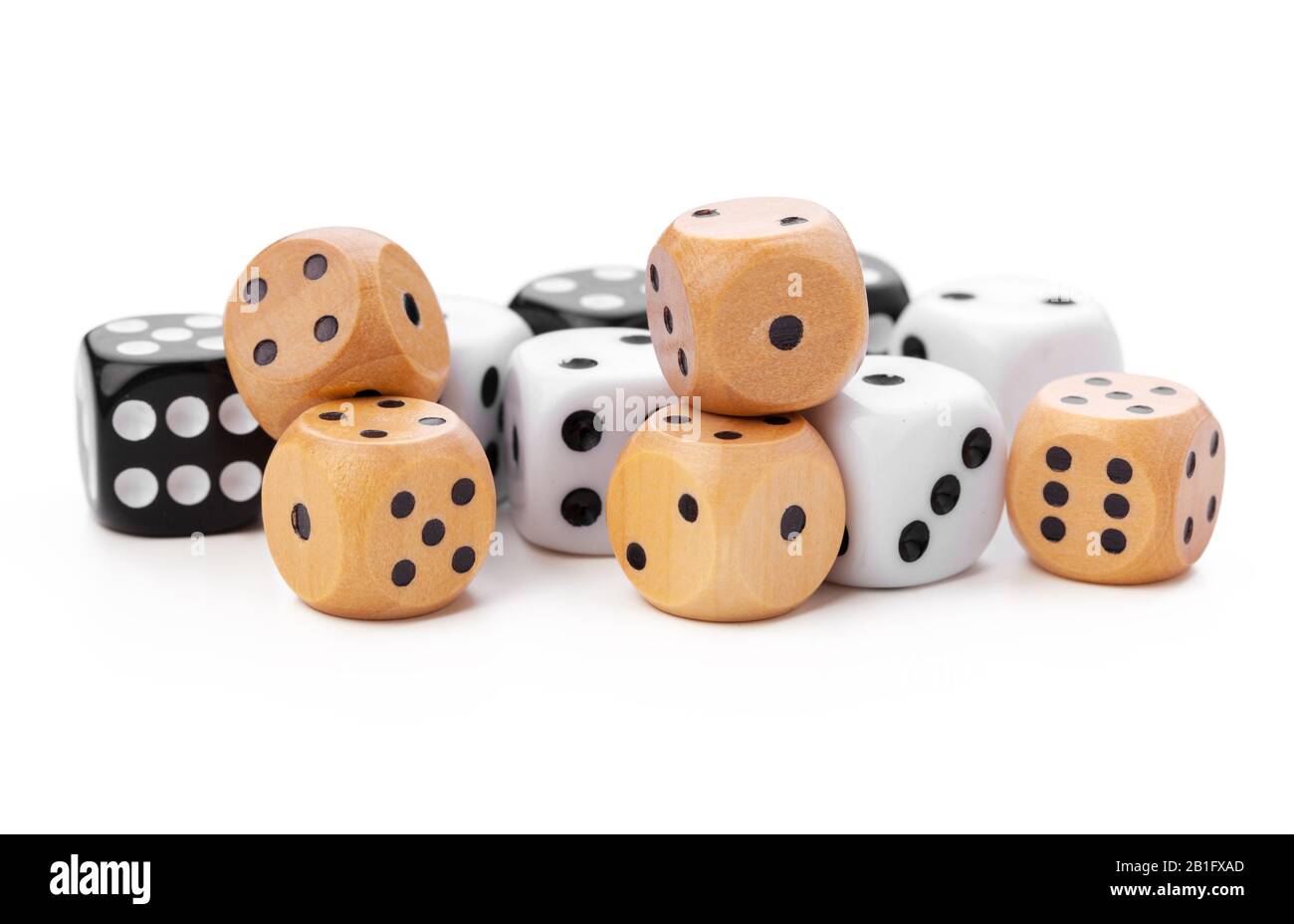 dice isolated on white background. creative photo Stock Photo - Alamy