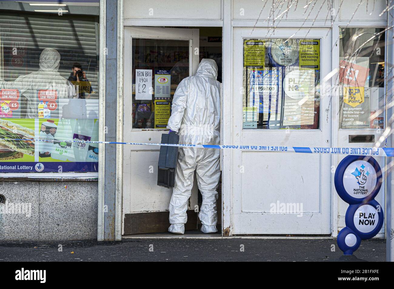 February 23, 2020, Tullibody, Clackmannanshire, United Kingdom: SOCO ...