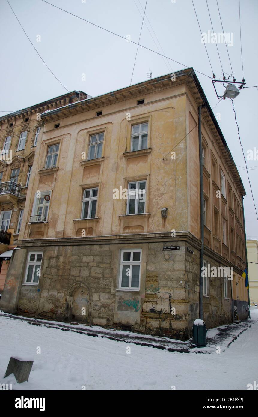 Historical Buildings in Lviv Stock Photo - Alamy