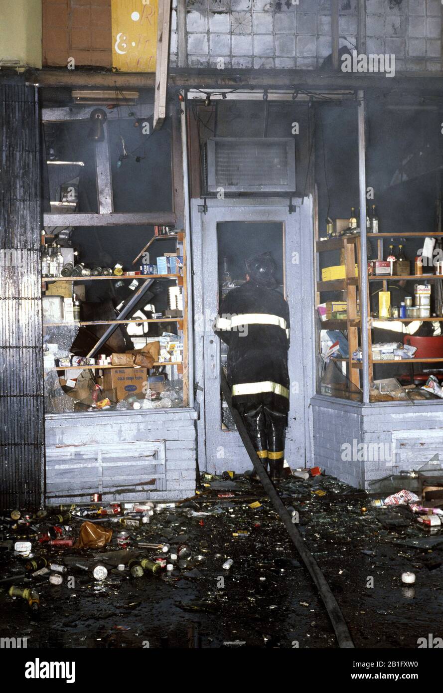 New York City fireman dealing with arson attack in South Bronx shop ...