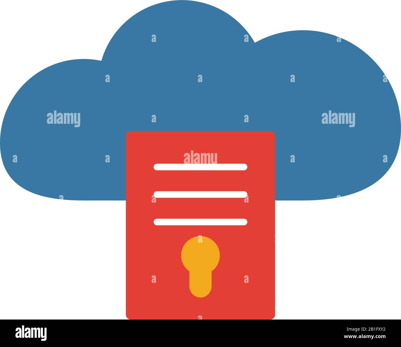 File Access icon. Simple element from web hosting icons collection. Creative File Access icon ui ...